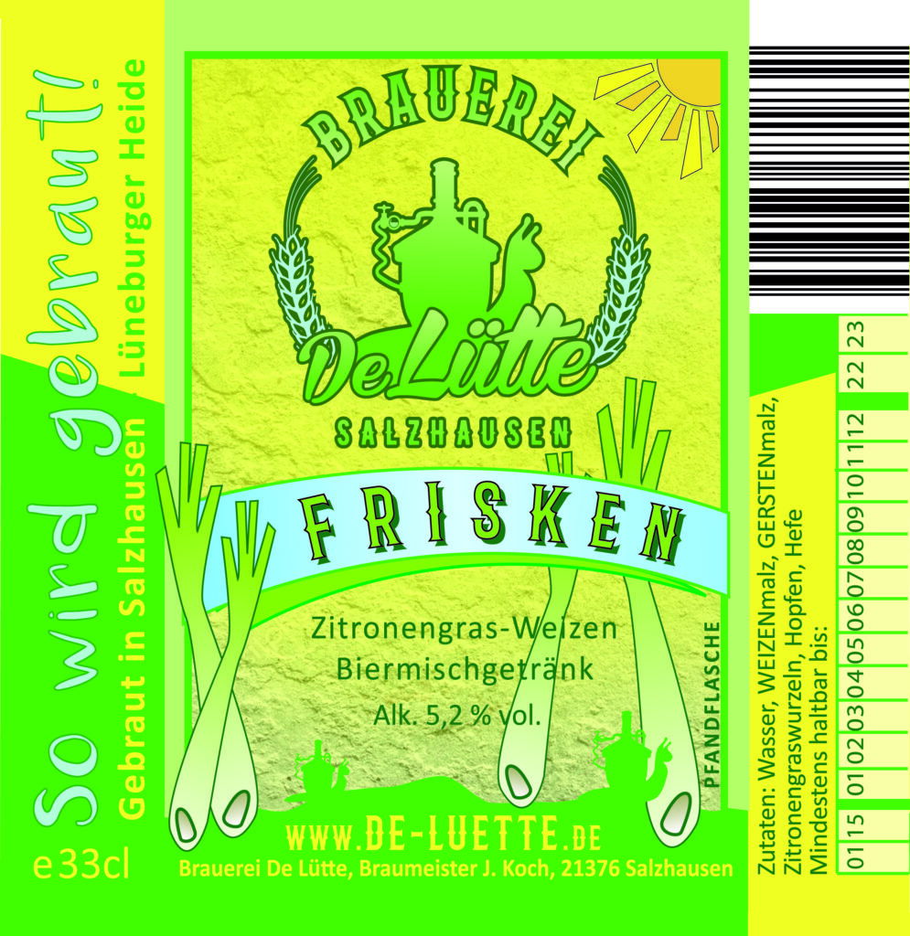De Lütte "Frisken" Sixpack 6x0,33 Liter - Hof Johansson